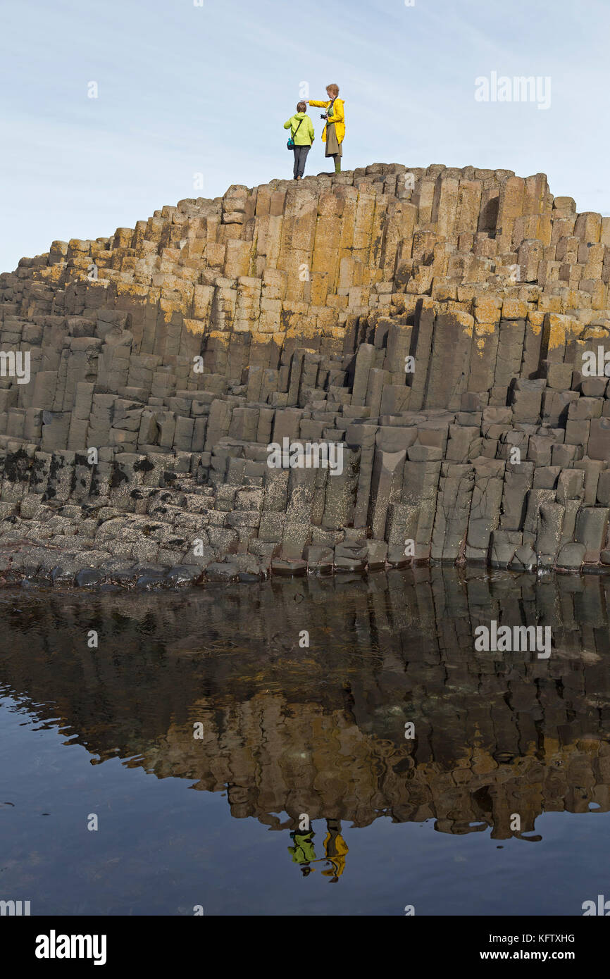 basaltic columns, Giants Causeway, Bushmills, Co. Antrim, Northern ...