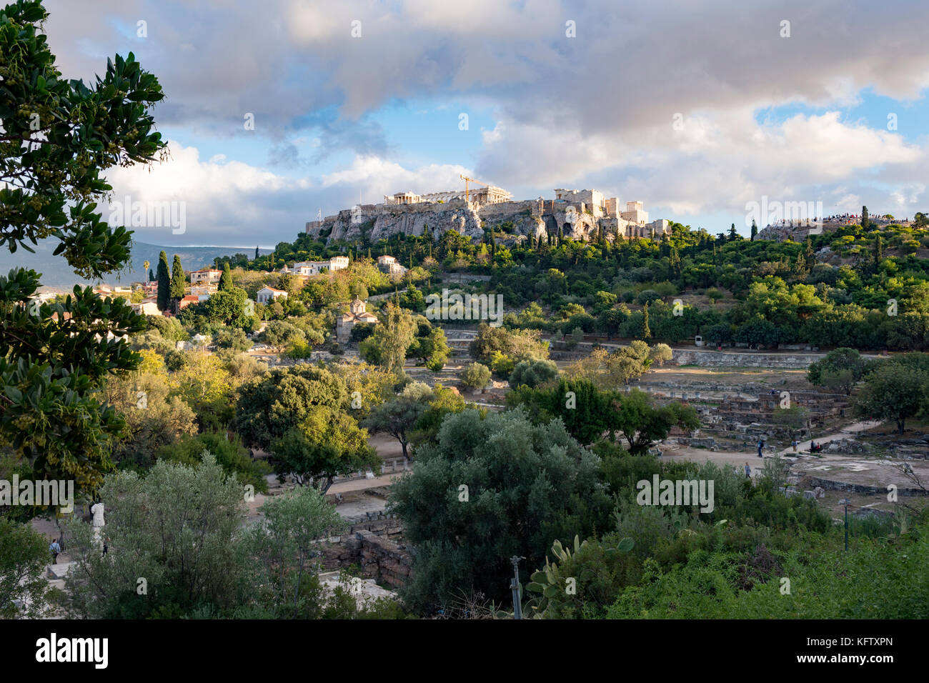acropolis view from ancient agora Stock Photo - Alamy