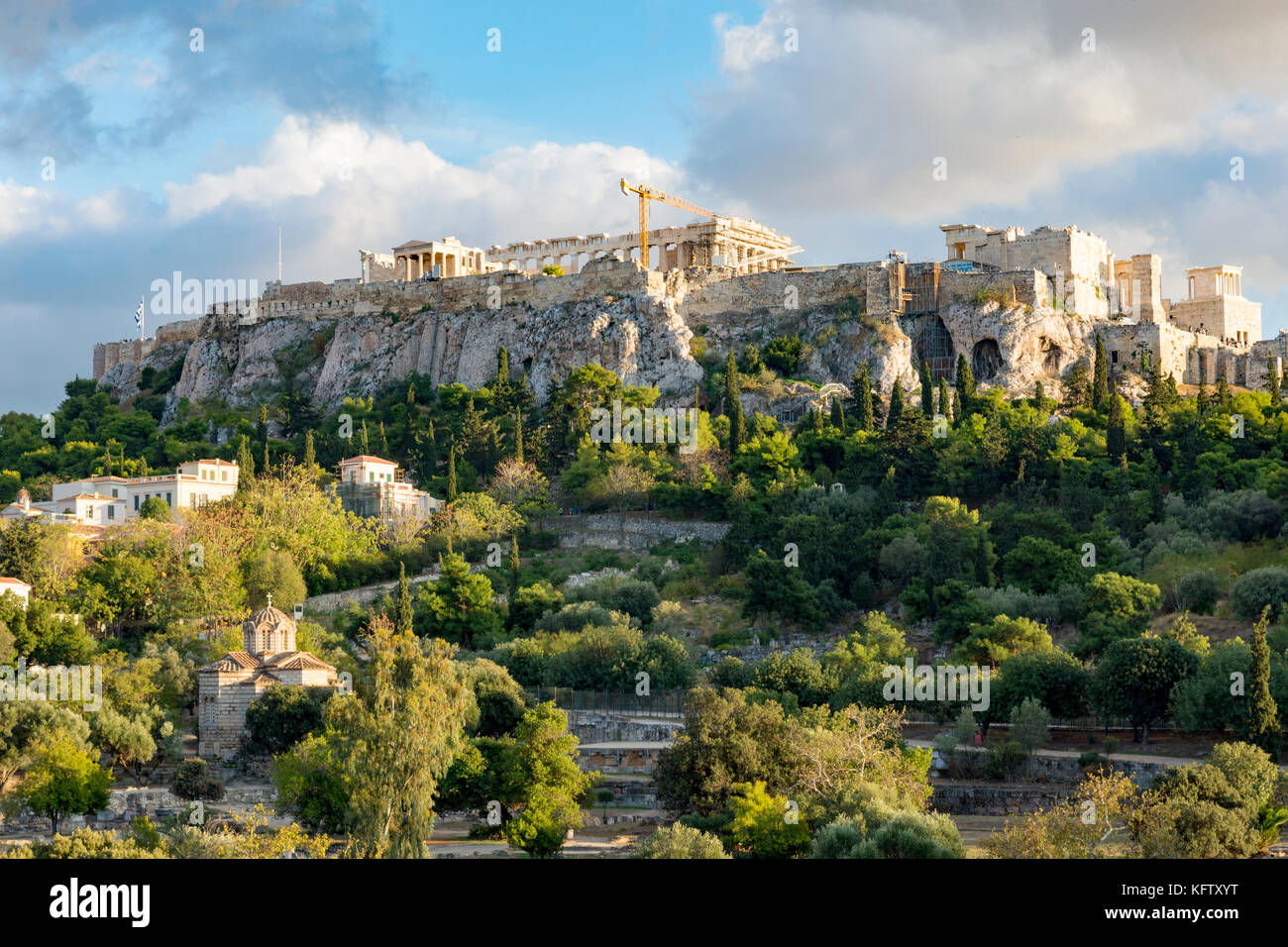 acropolis view from ancient agora Stock Photo - Alamy