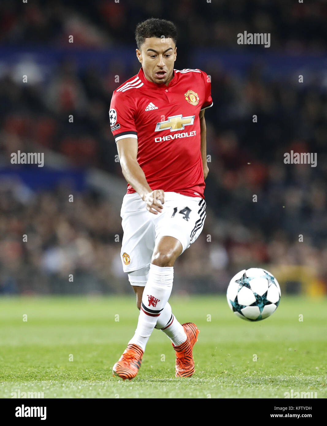 Manchester United's Jesse Lingard during the UEFA Champions League ...