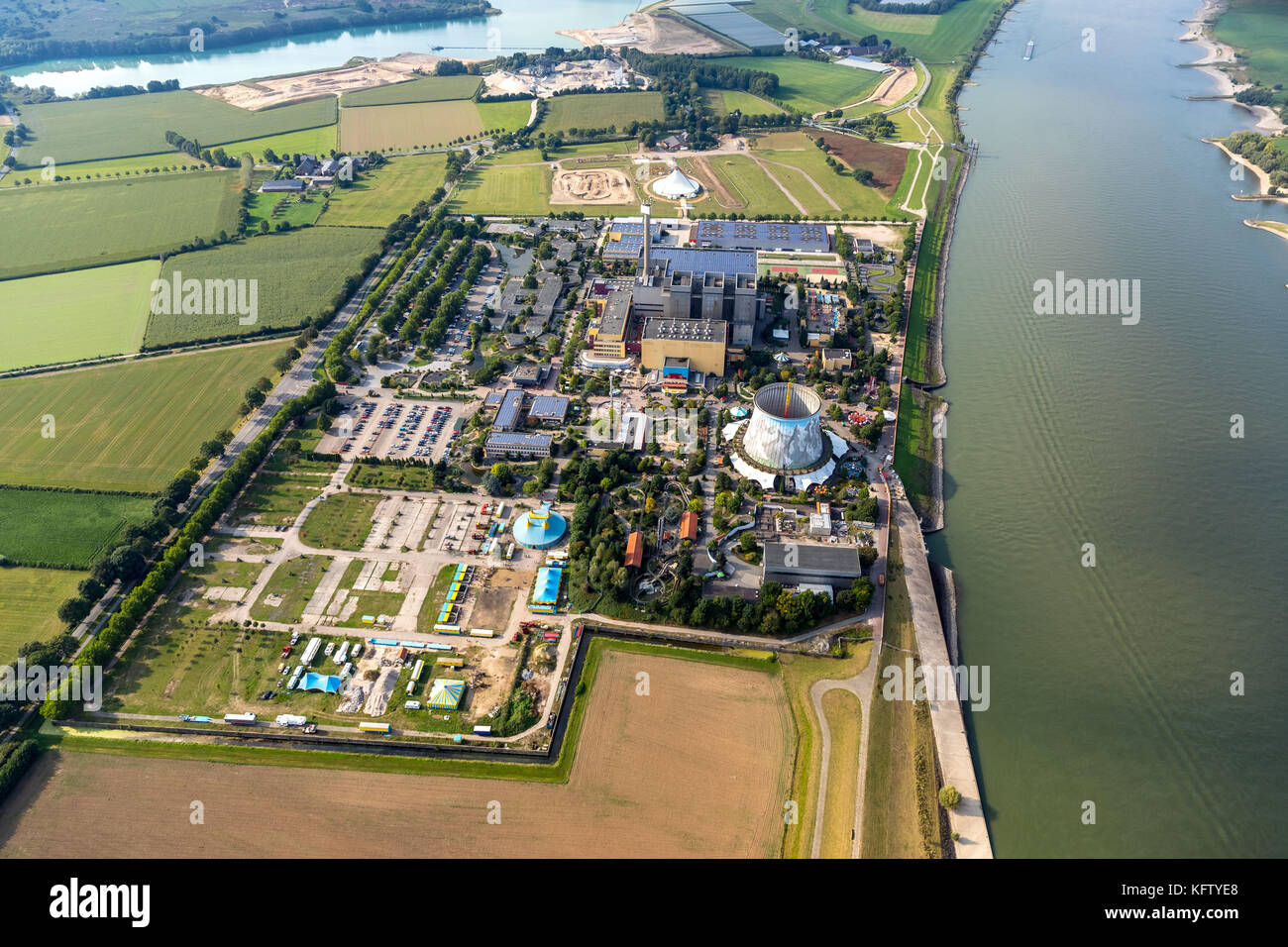 Wunderland Kalkar, amusement park, a former nuclear power plant Kalkar ...