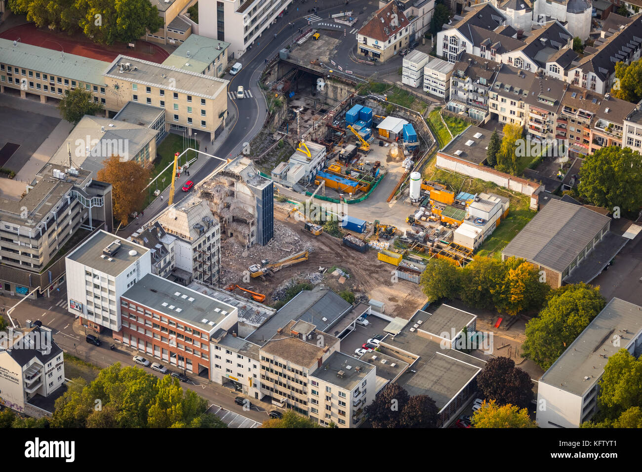 Construction site of the new city archive Cologne, collapse of the ...