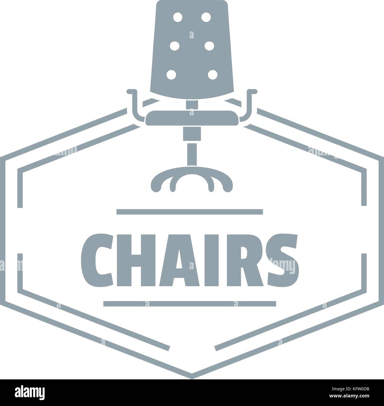 Chair logo, simple gray style Stock Vector Image & Art - Alamy
