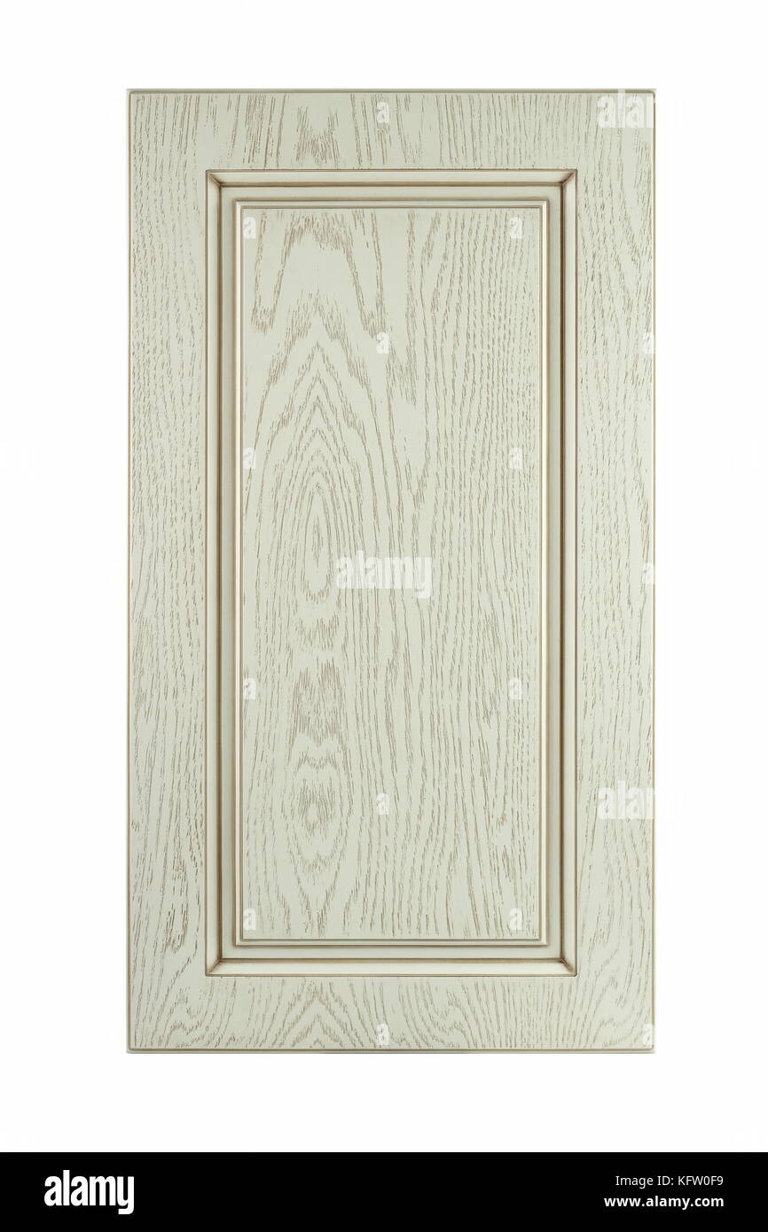 Front kitchen wooden frame isolated on white Stock Photo - Alamy