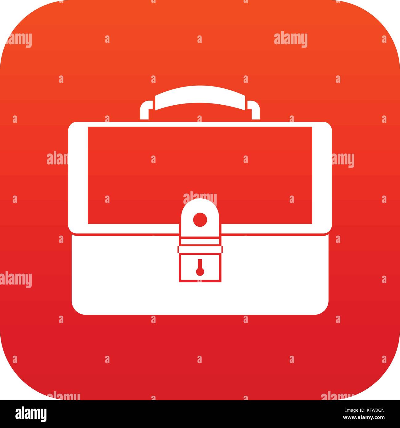 Briefcase icon digital red Stock Vector Image & Art - Alamy