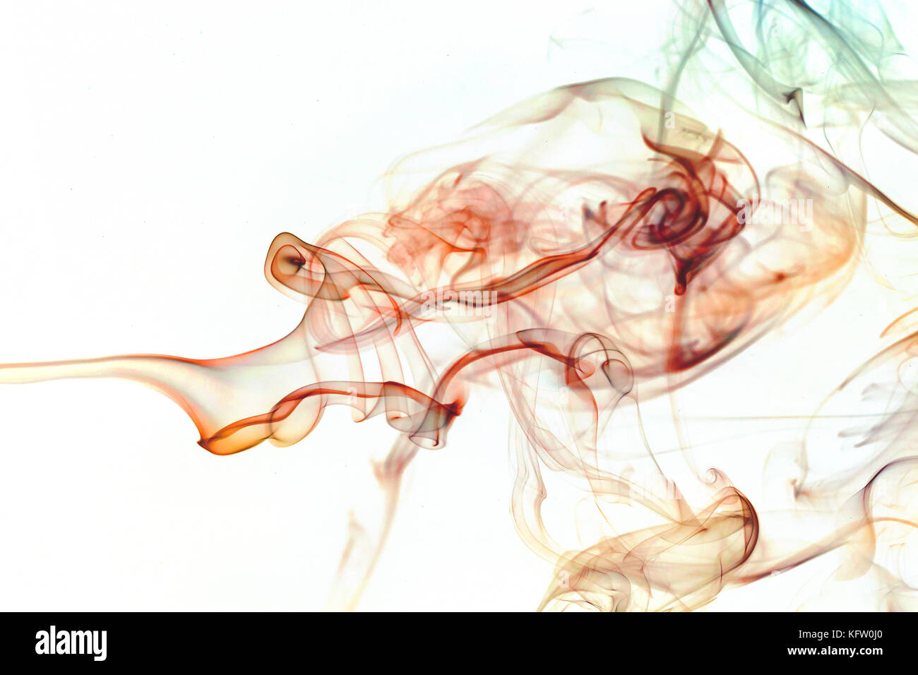 movement of smoke on white background abstract smoke Stock Photo - Alamy