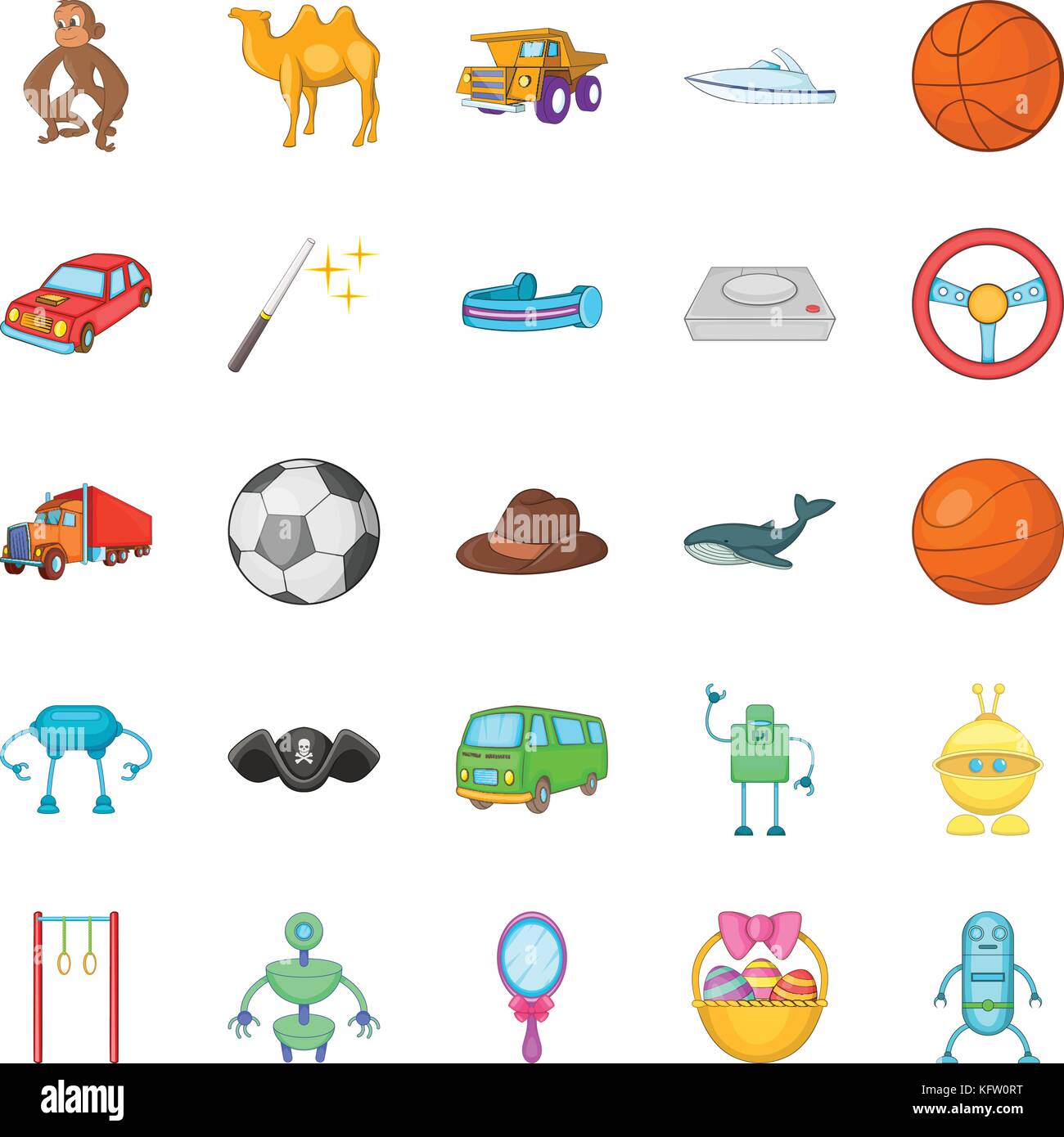 Cool game icons set, cartoon style Stock Vector Image & Art - Alamy