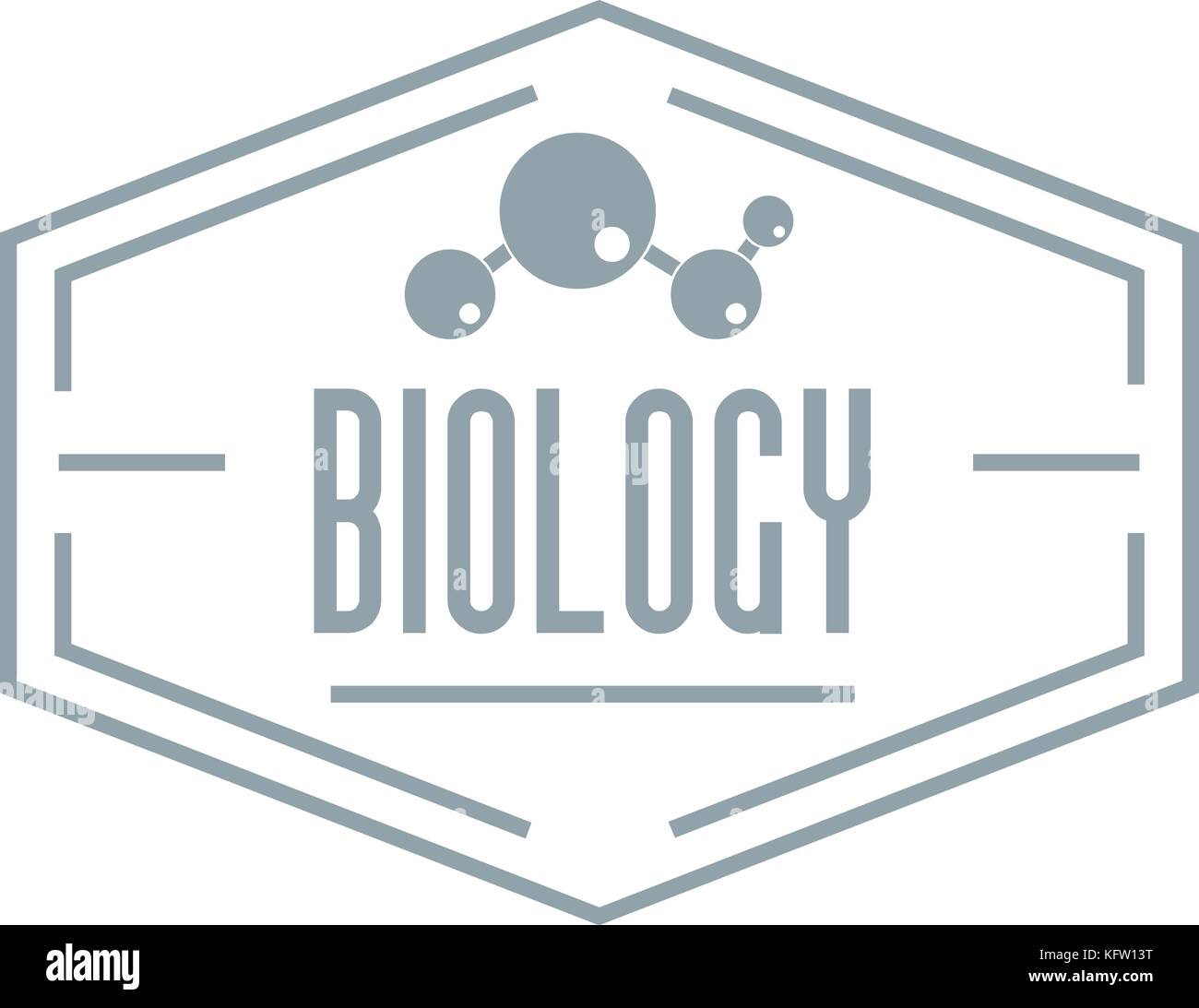Biology logo, simple gray style Stock Vector Image & Art - Alamy