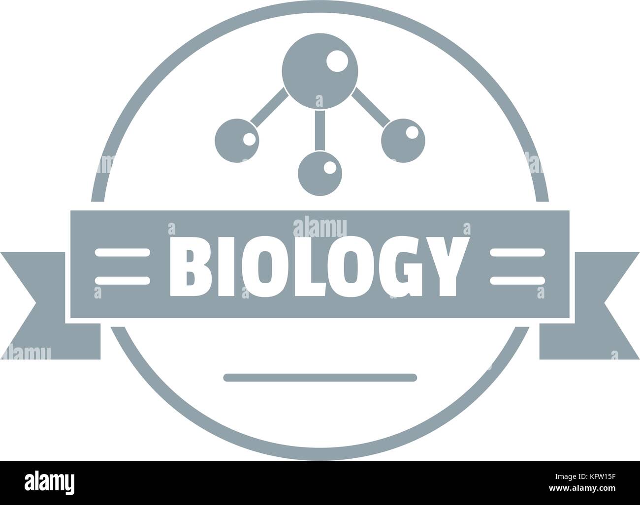 Medicine biology logo, simple gray style Stock Vector Image & Art - Alamy