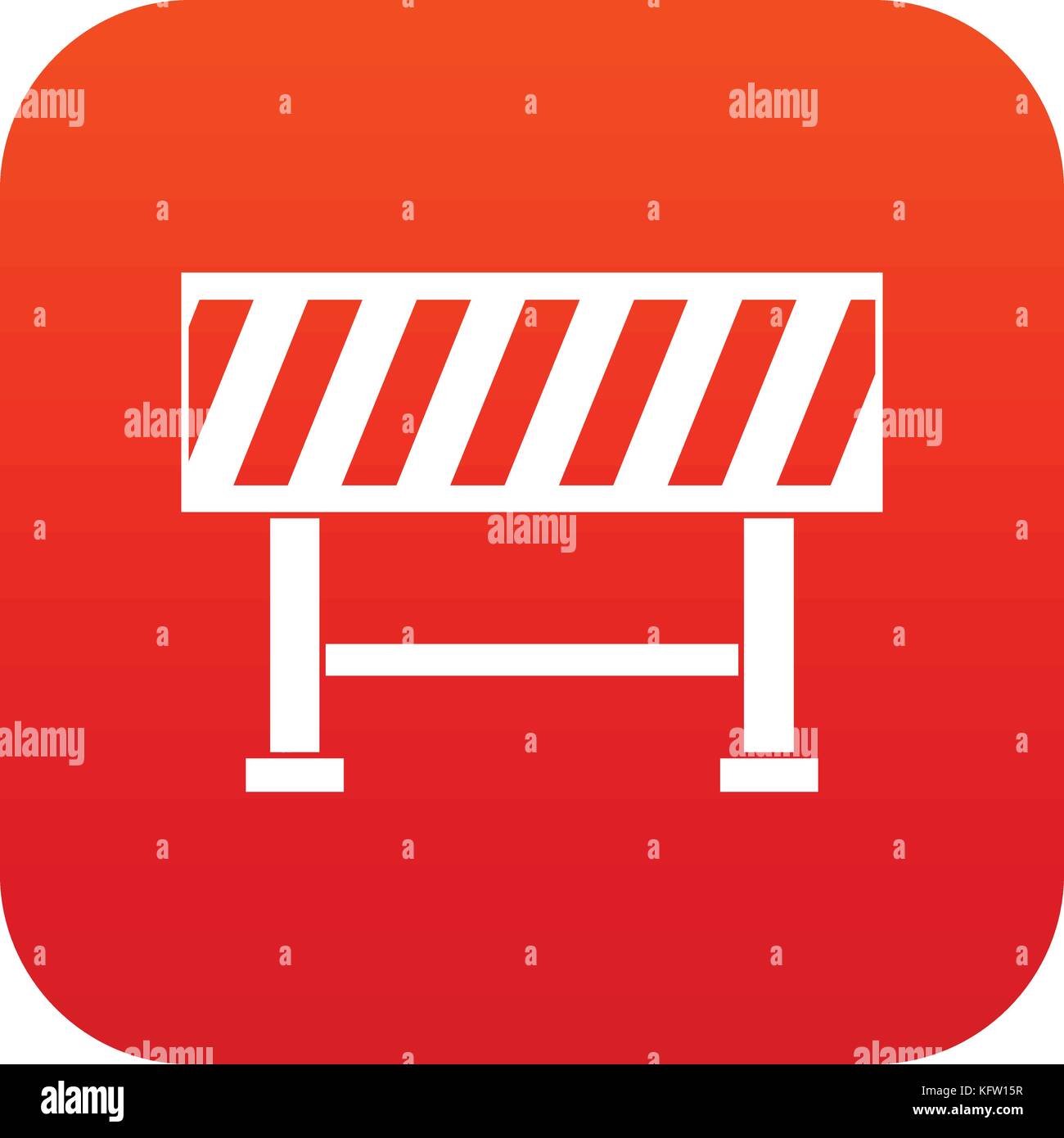 Traffic barrier icon digital red Stock Vector Image & Art - Alamy