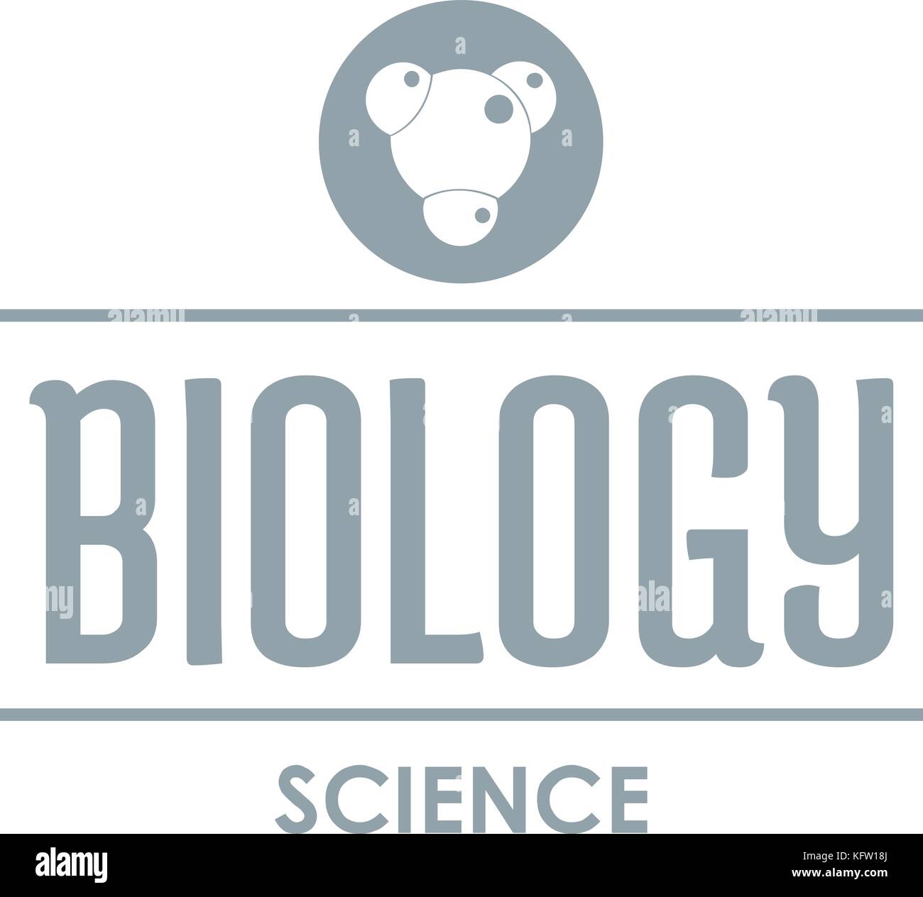 Structure biology logo, simple gray style Stock Vector Image & Art - Alamy