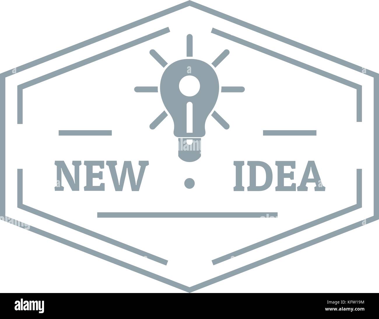 Idea logo, simple gray style Stock Vector Image & Art - Alamy