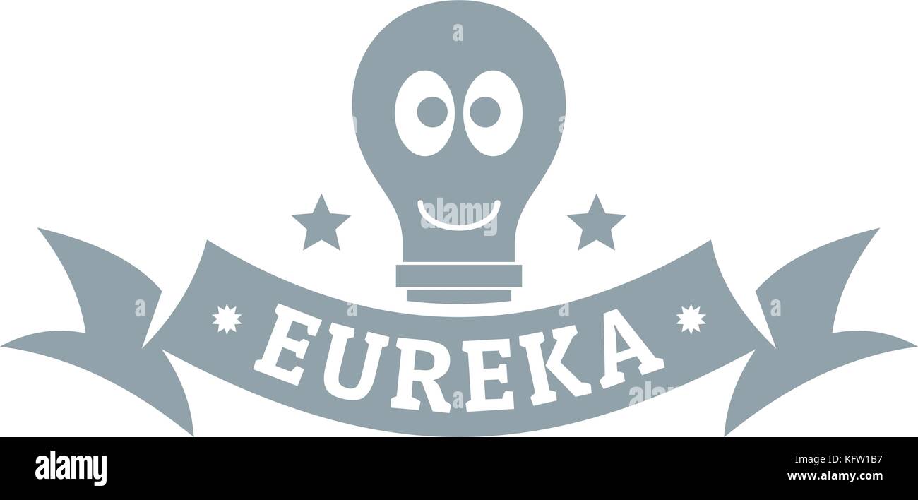Eureka logo, simple gray style Stock Vector Image & Art - Alamy