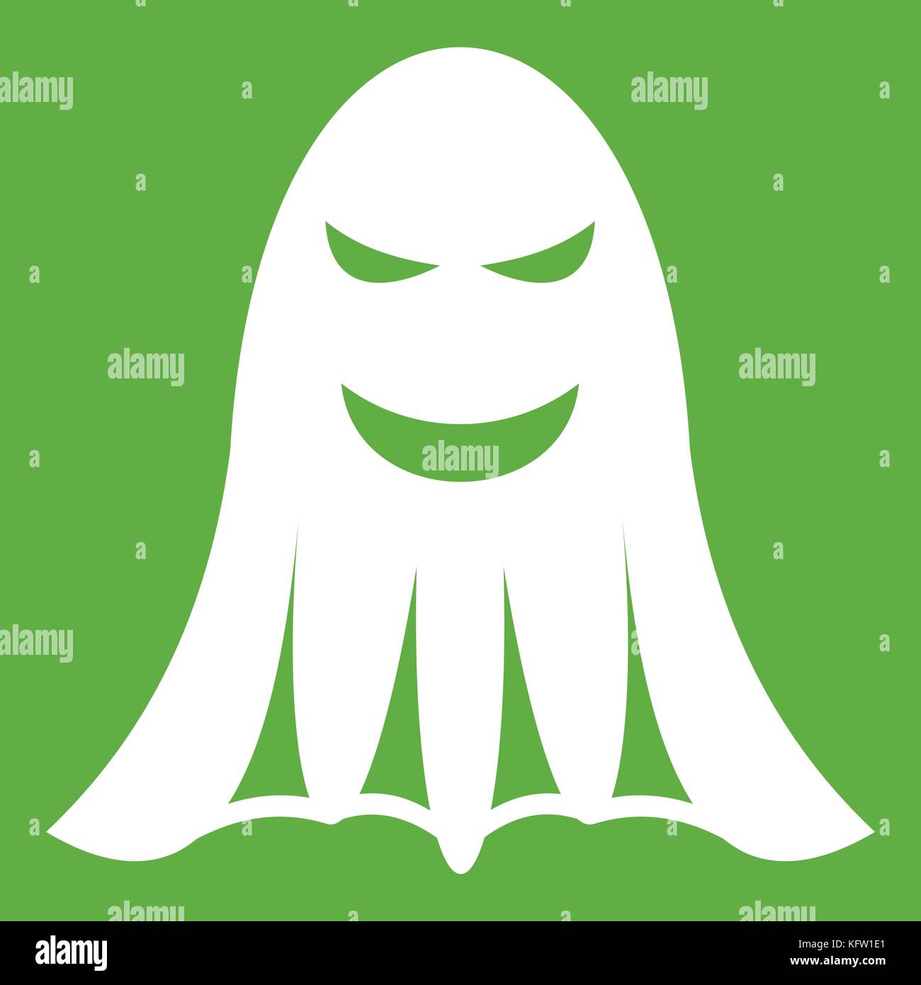 Ghost icon green Stock Vector Image & Art - Alamy