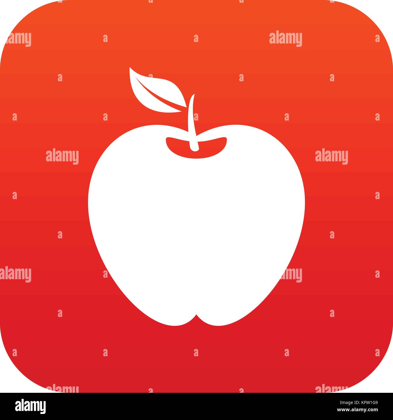 Apple icon digital red Stock Vector Image & Art - Alamy