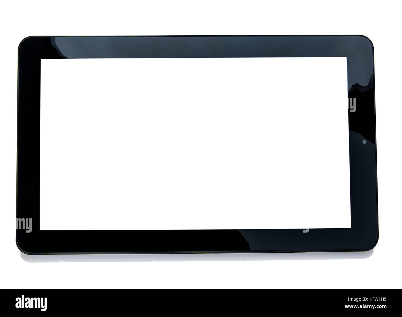 Portable hand held computer tablet on White Stock Photo - Alamy