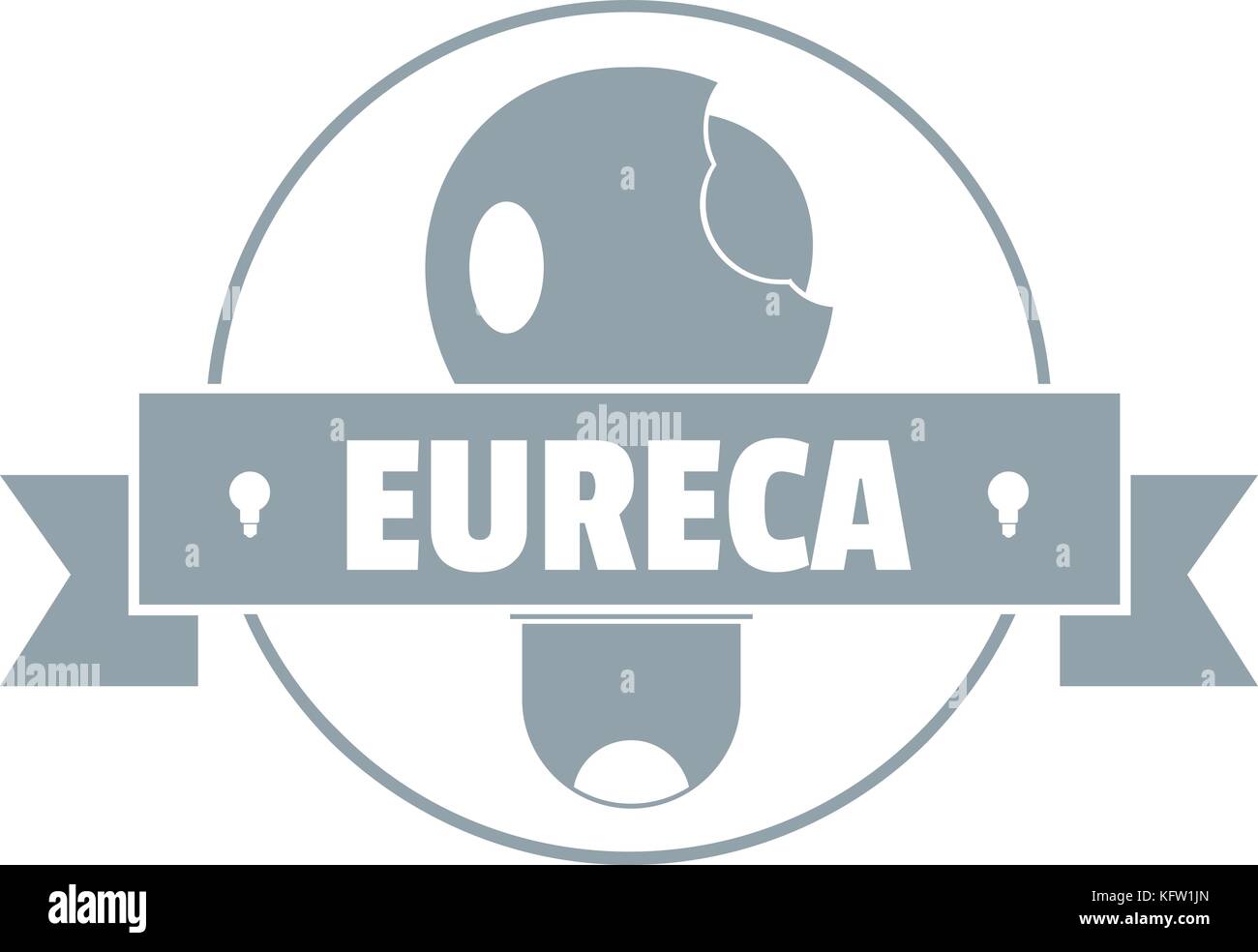 Eureka idea logo, simple gray style Stock Vector Image & Art - Alamy