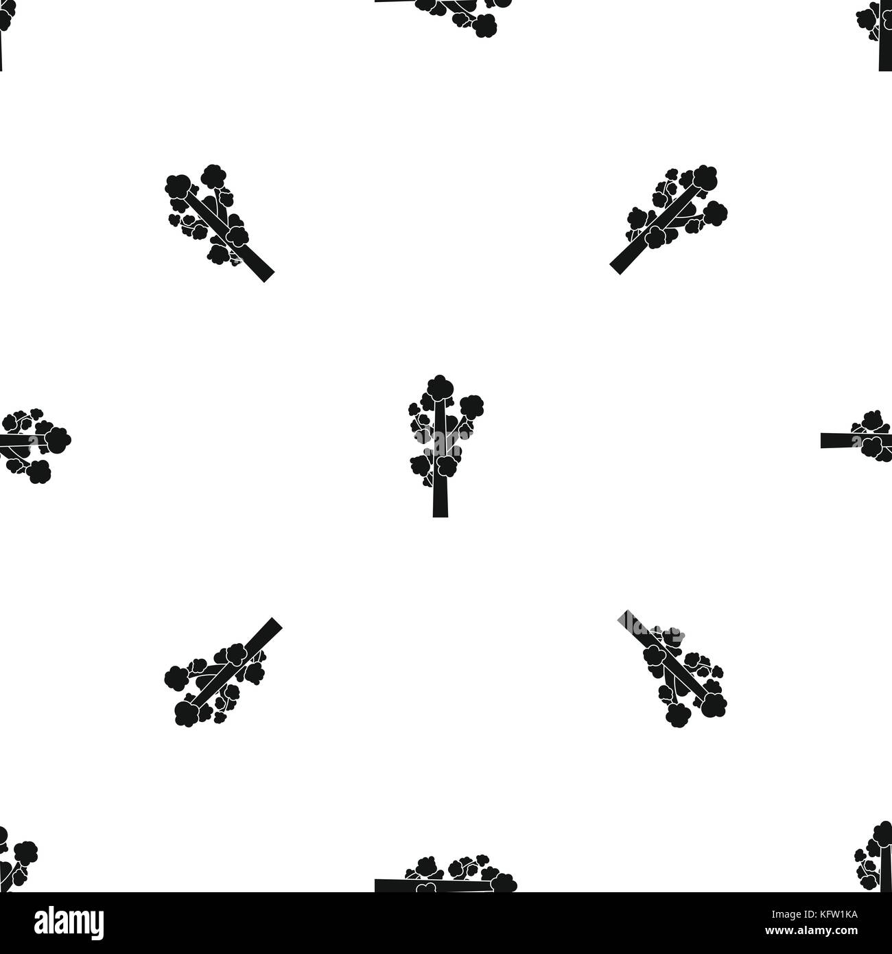 Tree Pattern Seamless Black Stock Vector Image And Art Alamy