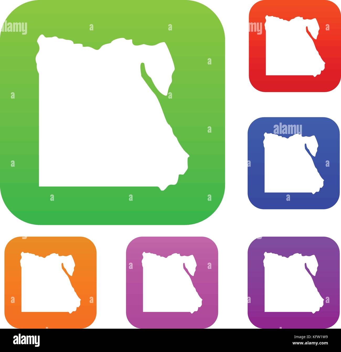 Map of Egypt set color collection Stock Vector Image & Art - Alamy