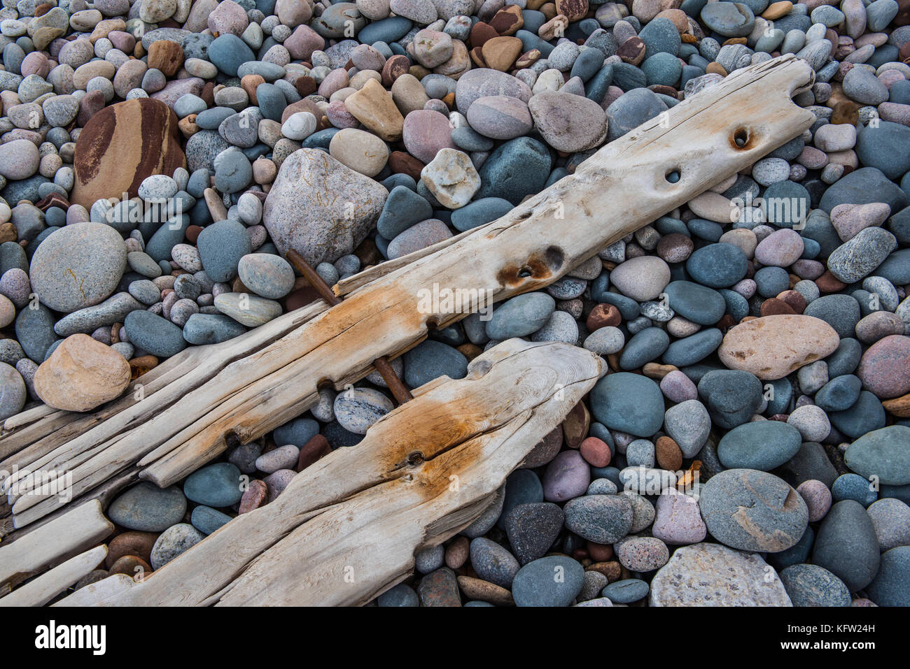 Shipwreck remains, Hurricane Beach, Pictured Rocks Lakeshore, Michigan ...