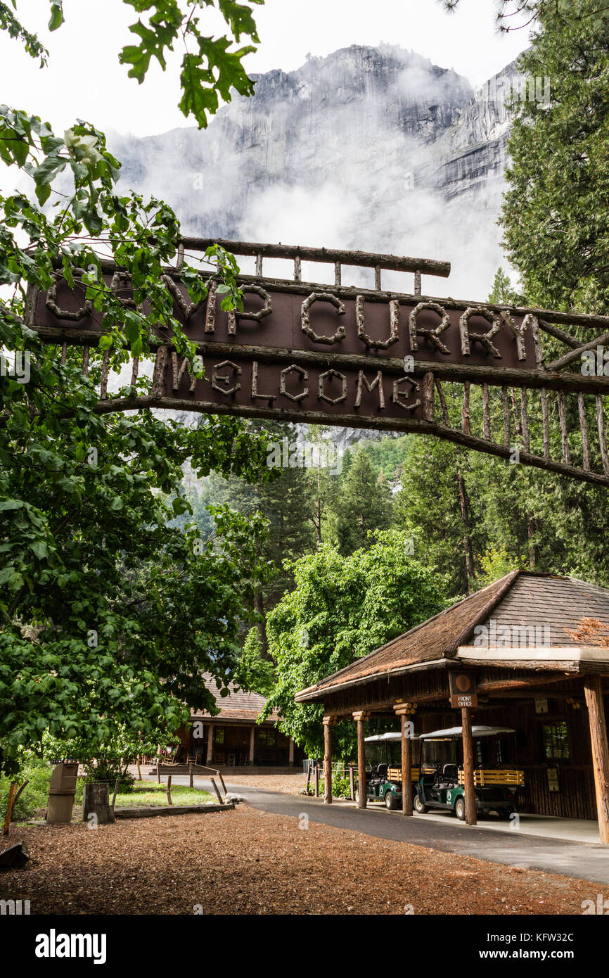 Curry Village, now renamed Half Dome Village featuring assortment of ...