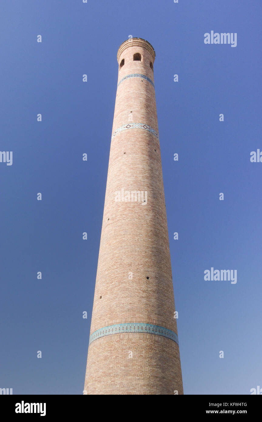 High oval tower of bricks quite ancient Asian buildings. the details of ...