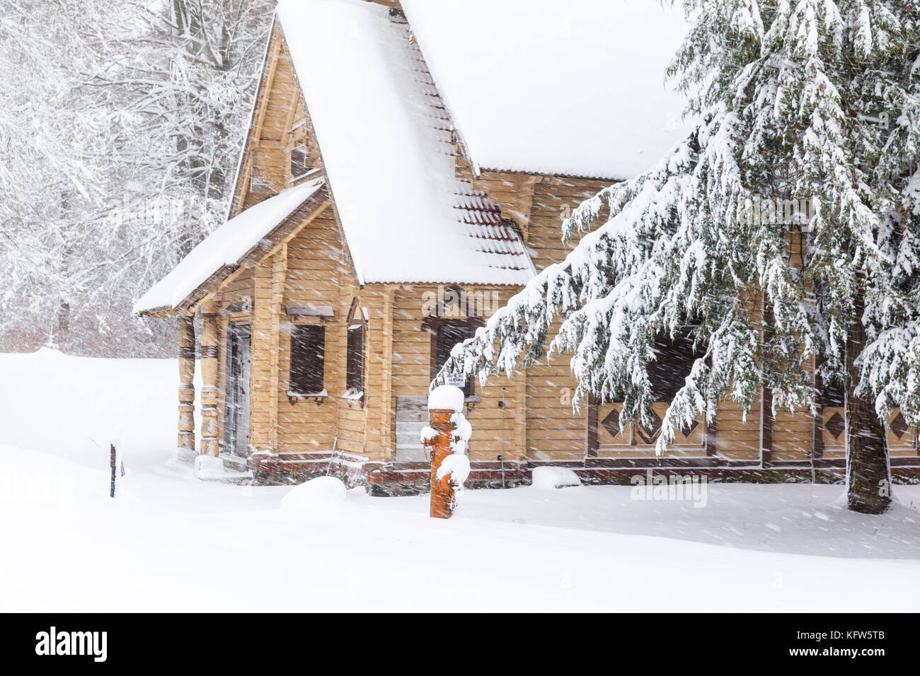 Stabkirche Stiege im Harz Winter Stock Photo - Alamy