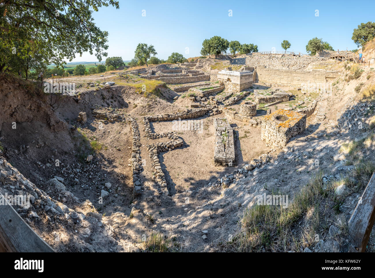 High Resolution panoramic view of Ruins of ancient legendary city of ...