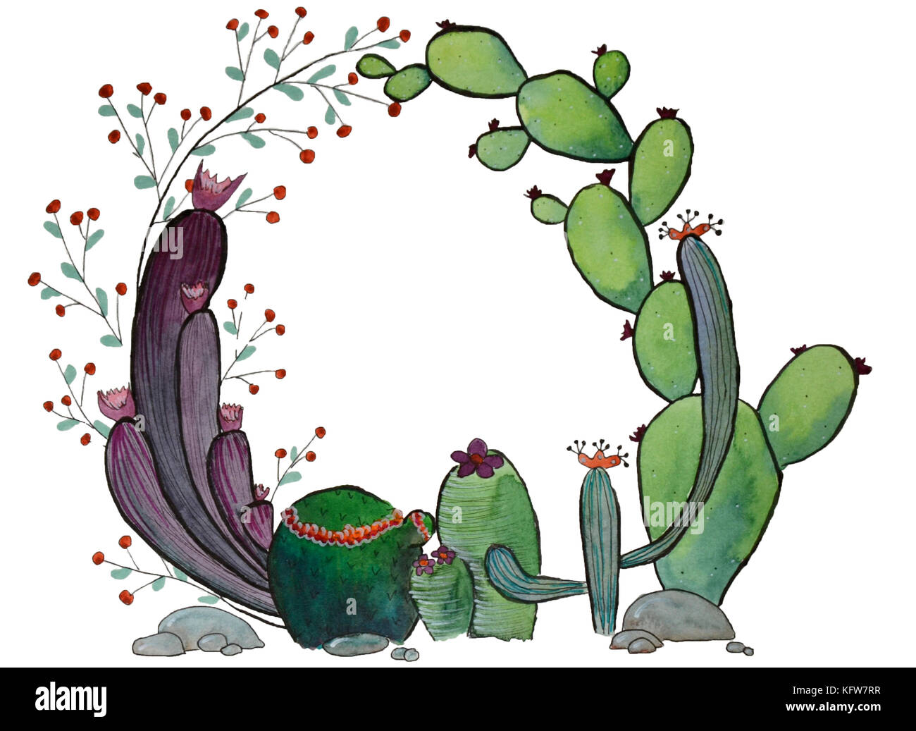 Saguaro flower Cut Out Stock Images & Pictures - Alamy