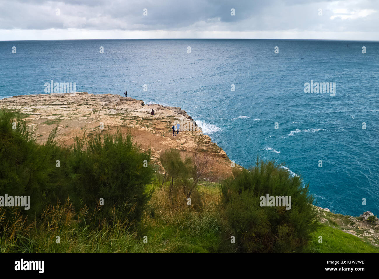 Coast of mediterranean in the winter Stock Photo - Alamy