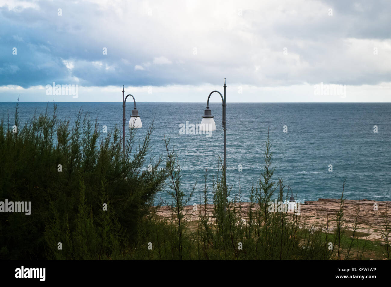 Coast of mediterranean in the winter Stock Photo - Alamy