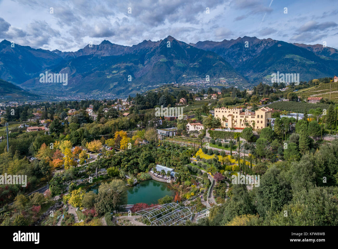 Gardens of Trauttmansdorff Castle, Merano, South Tirol, Italy, Europe ...