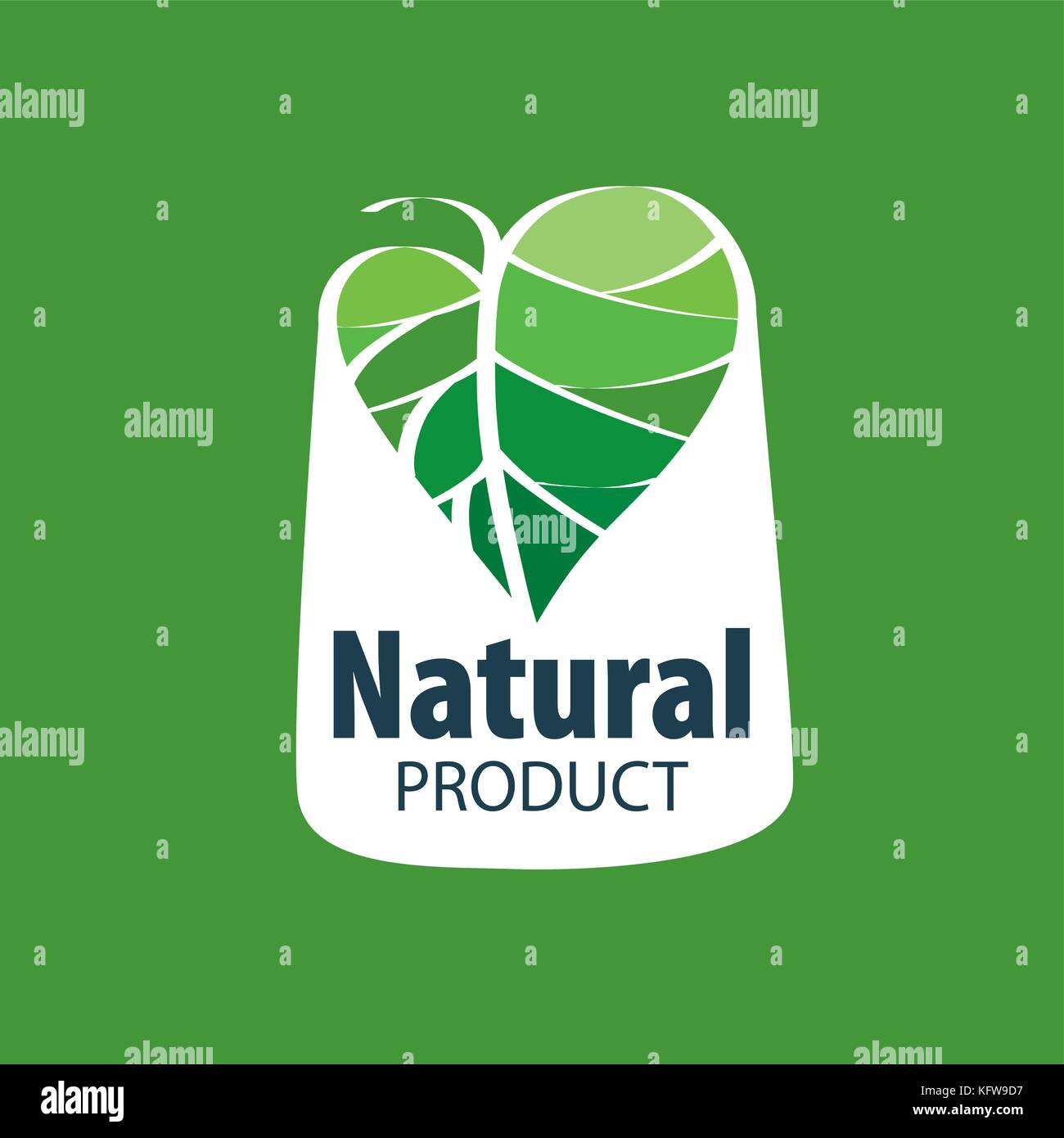 Natural product logo Stock Vector Image & Art - Alamy