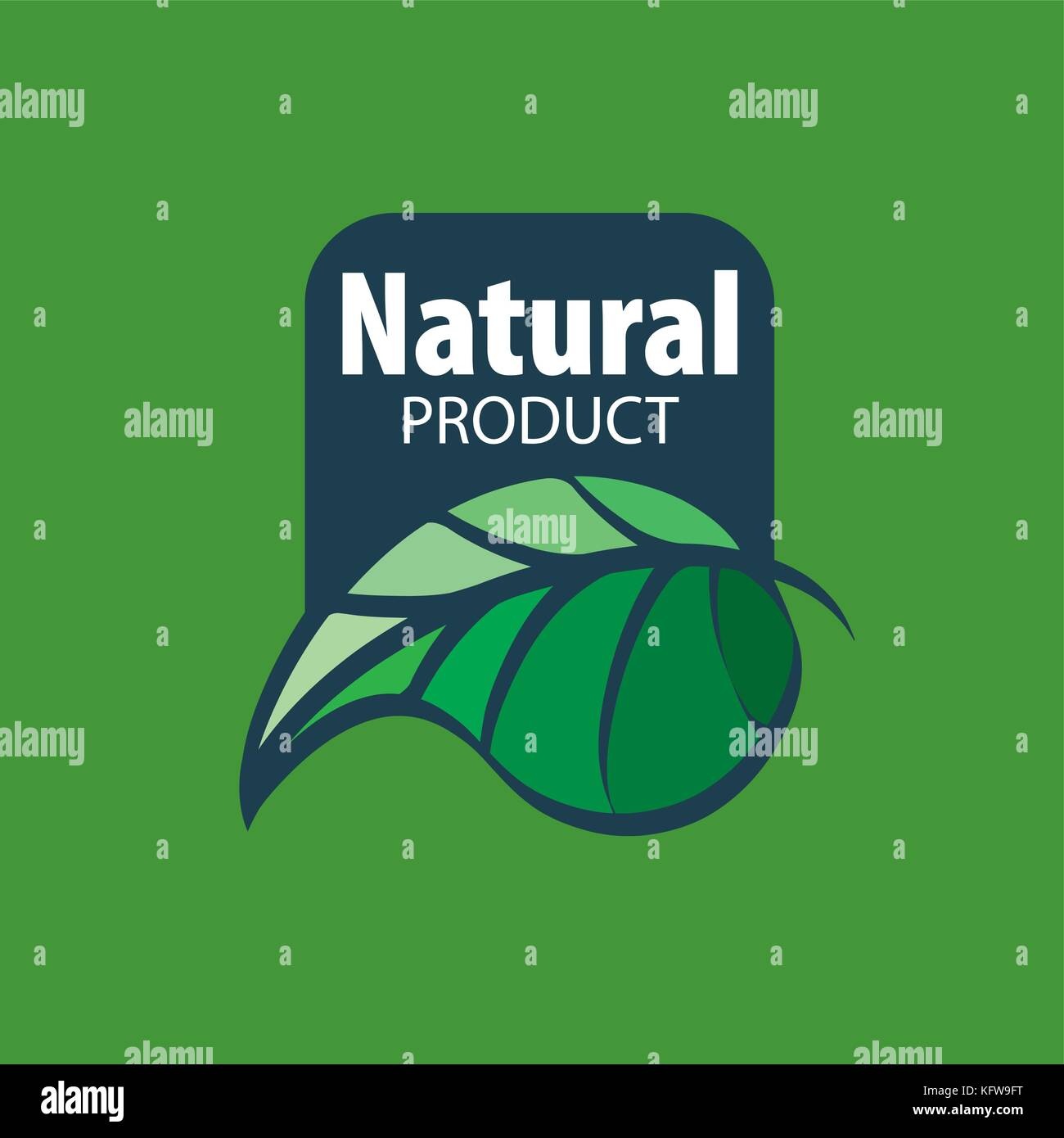 Natural product logo Stock Vector Image & Art - Alamy