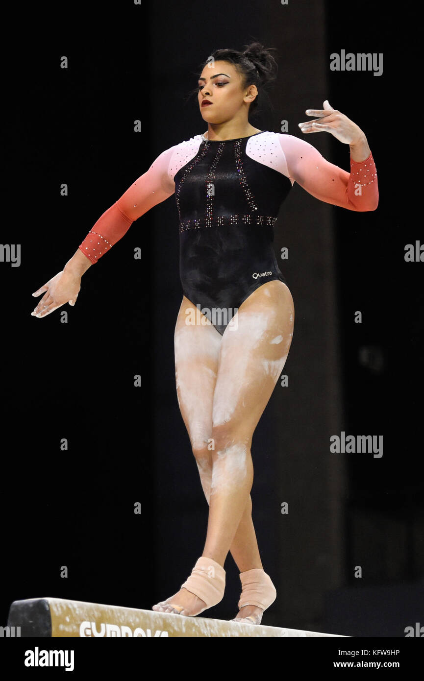 Ellie Downie of Notts Gym Club in action. 2015 European Championships ...