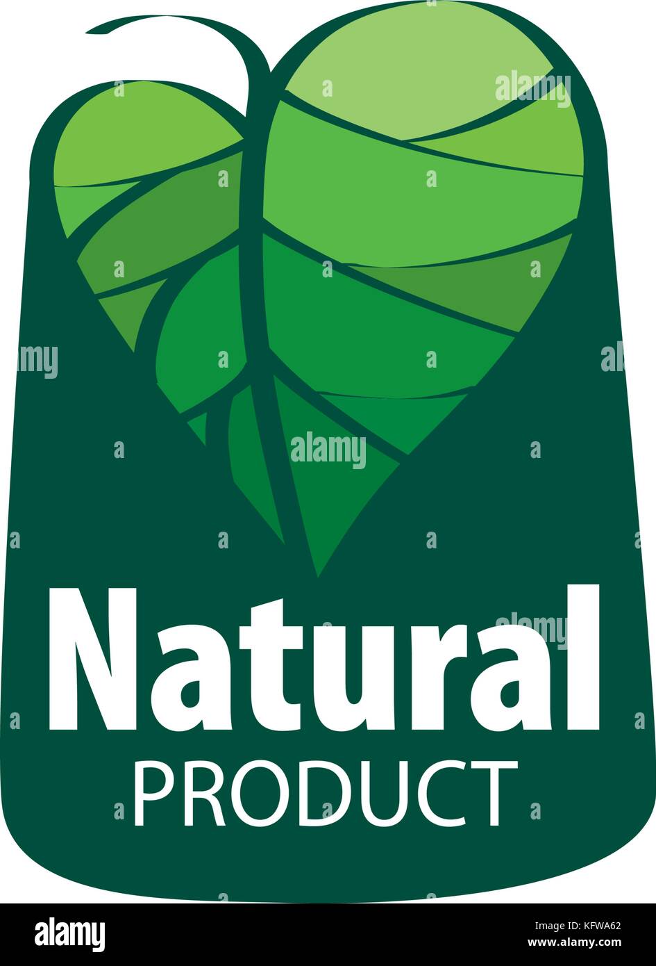 Natural product logo Stock Vector Image & Art - Alamy