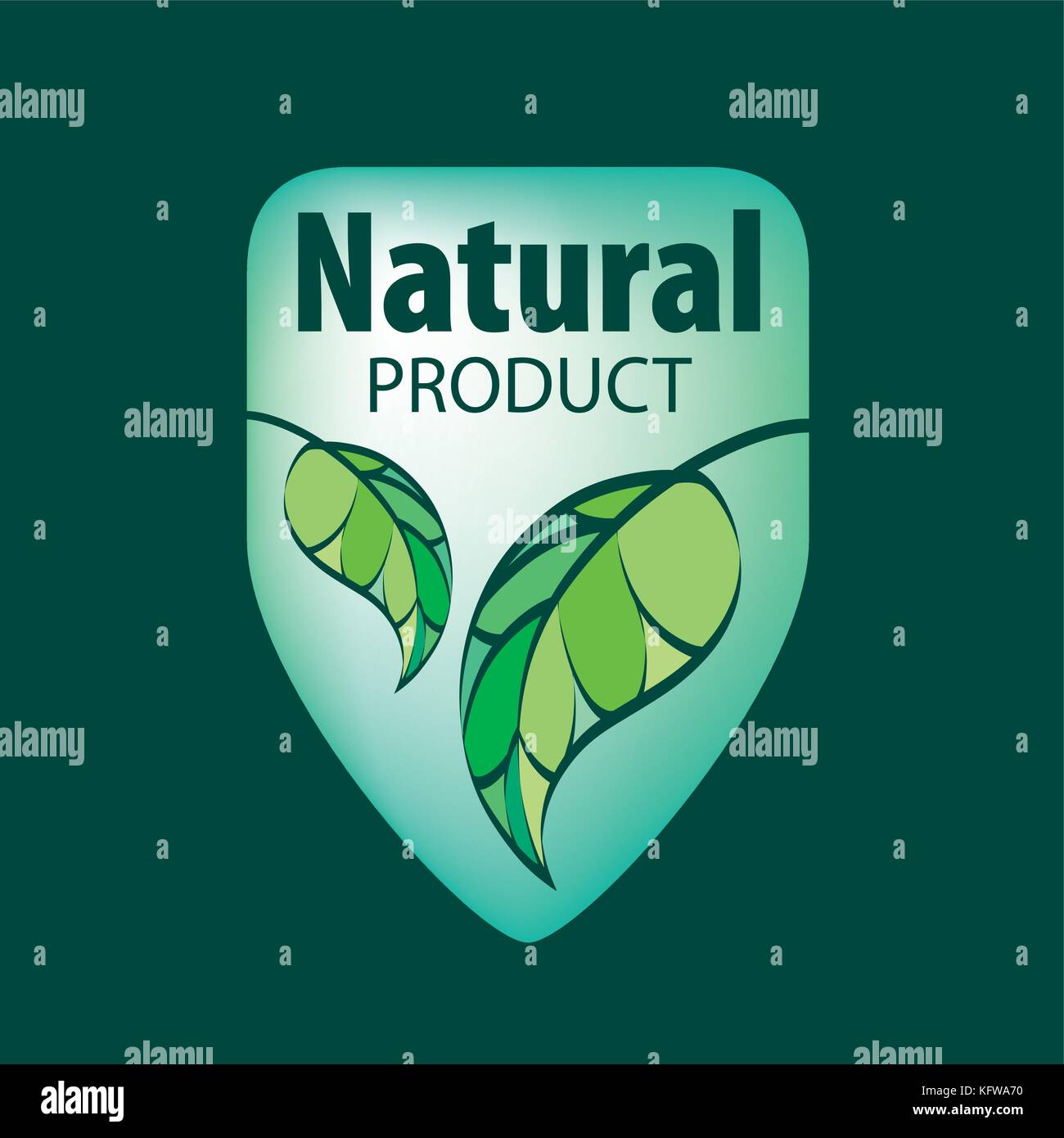 Natural product logo Stock Vector Image & Art - Alamy