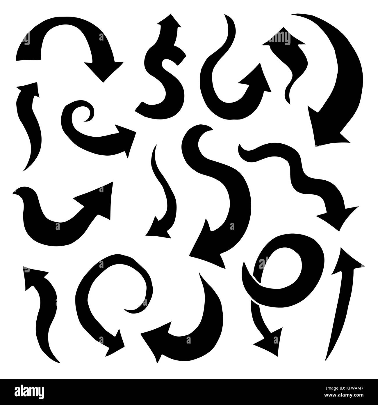 Set of Arrows and Lines. Vector illustration Stock Vector Image & Art ...