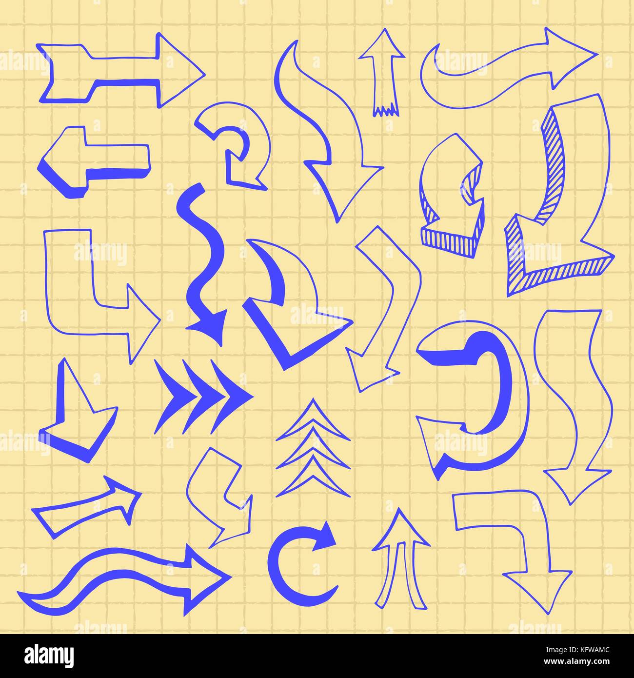 Set of Arrows and Lines. Vector illustration Stock Vector Image & Art ...
