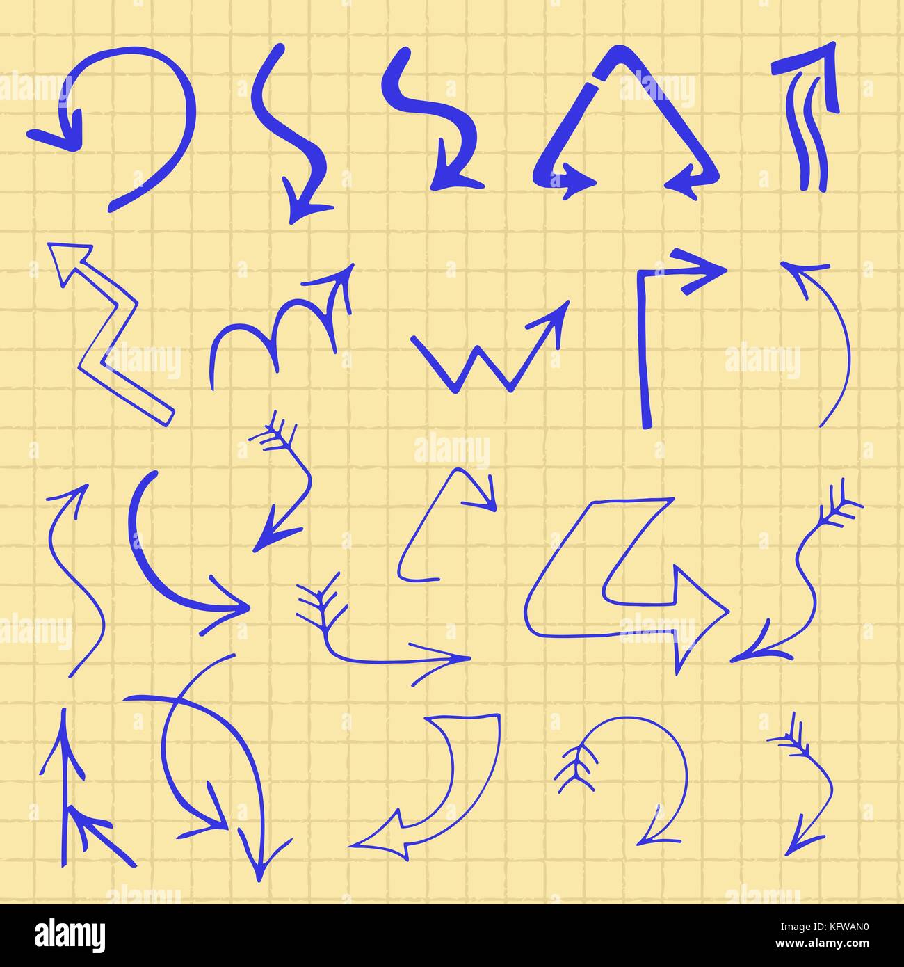 Set of Arrows and Lines. Vector illustration Stock Vector Image & Art ...