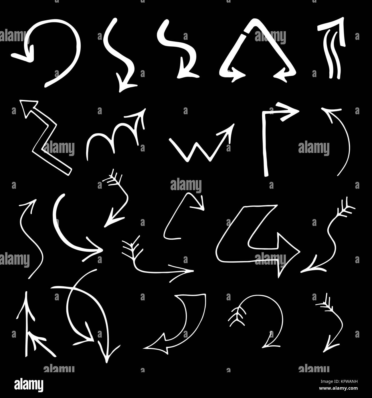 Set of Arrows and Lines. Vector illustration Stock Vector Image & Art ...