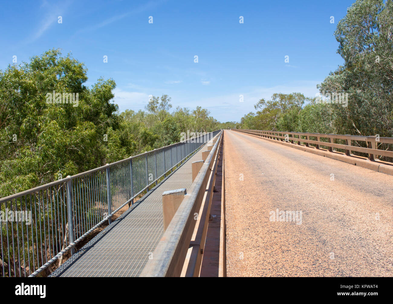 Main crossing over mighty Fitzroy River near Derby,North Western ...