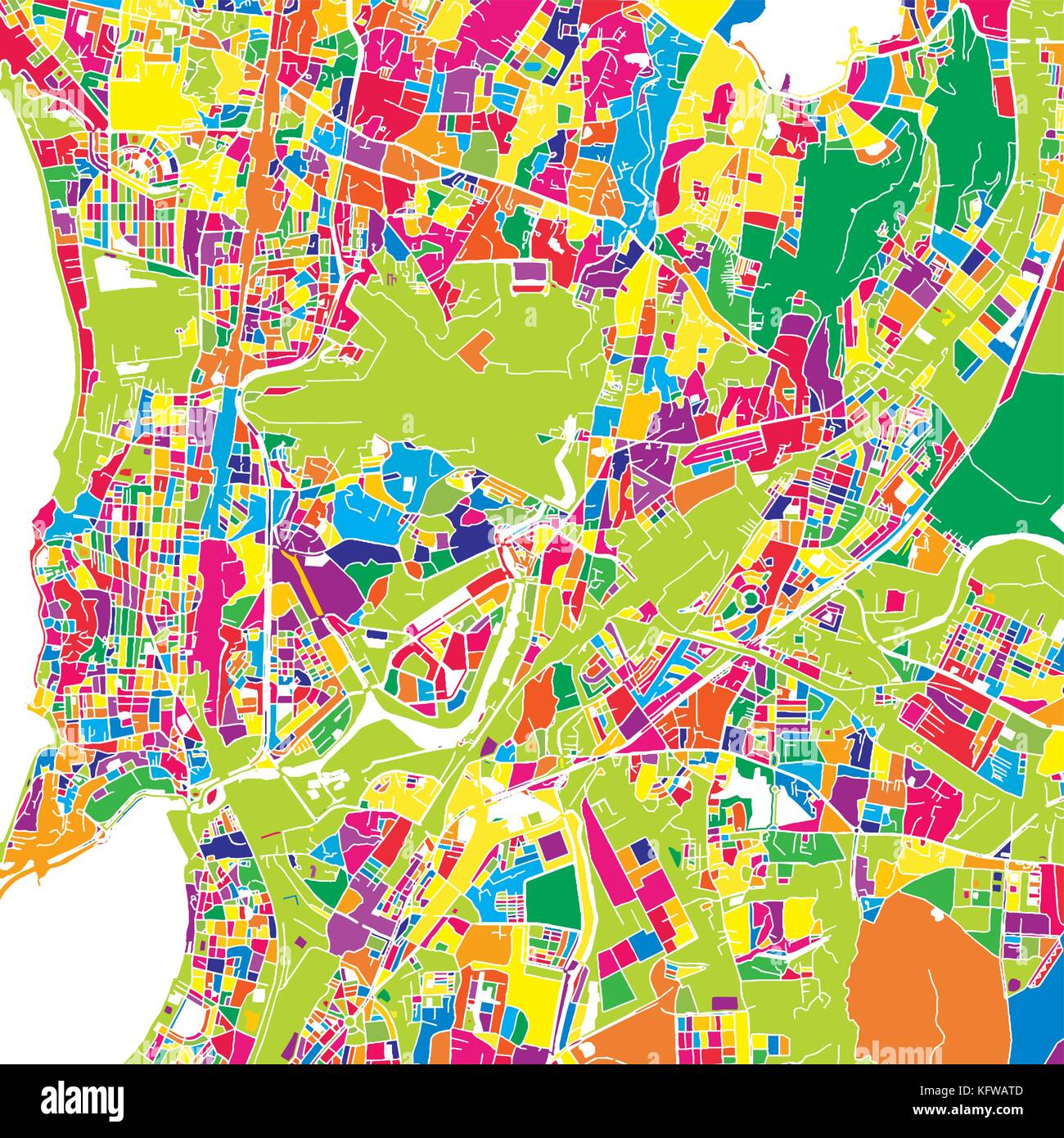 Map of mumbai hi-res stock photography and images - Alamy