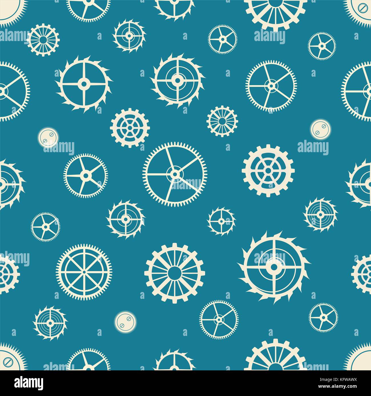 Seamless rusty cogwheel pattern. Factory background. Vector Stock ...