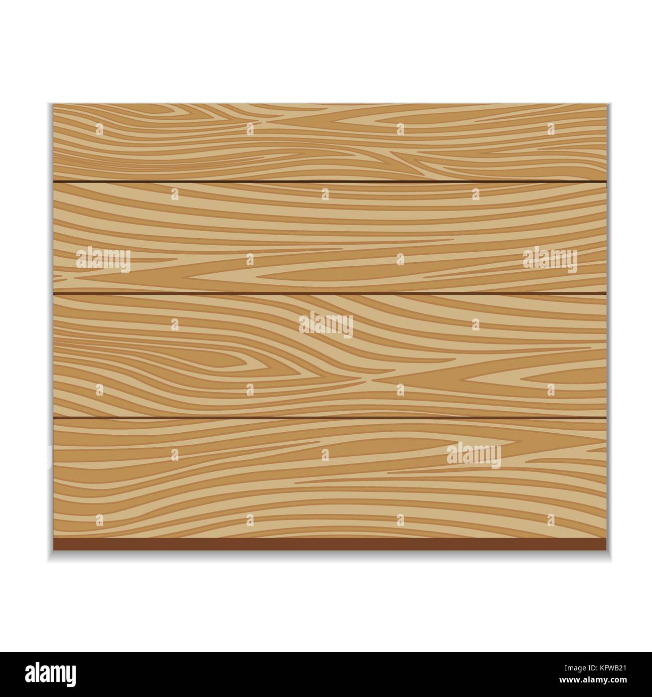 Wooden board. Vector illustration. Isolated on white Stock Vector Image ...