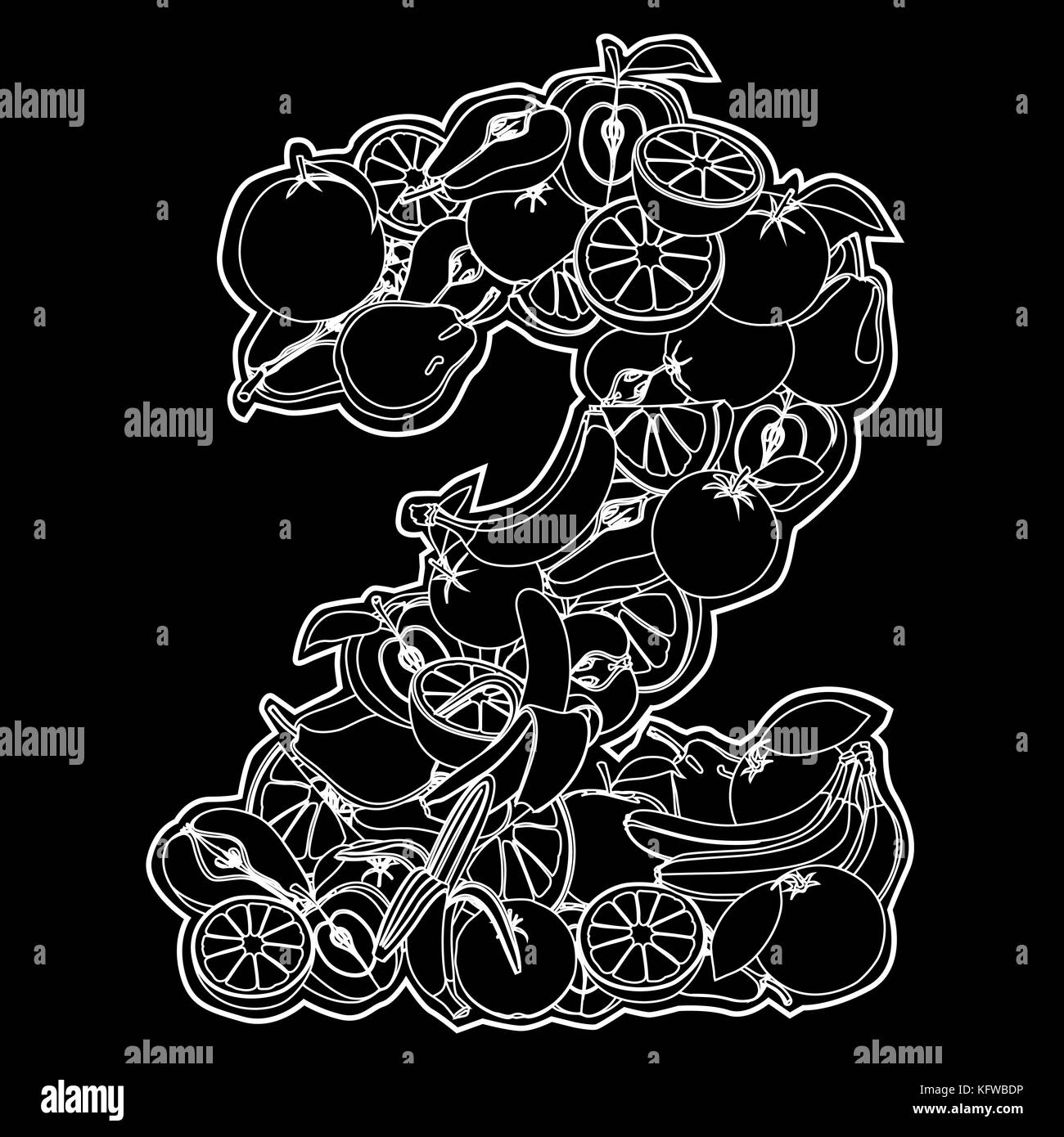 Pear cut in two Stock Vector Images - Alamy