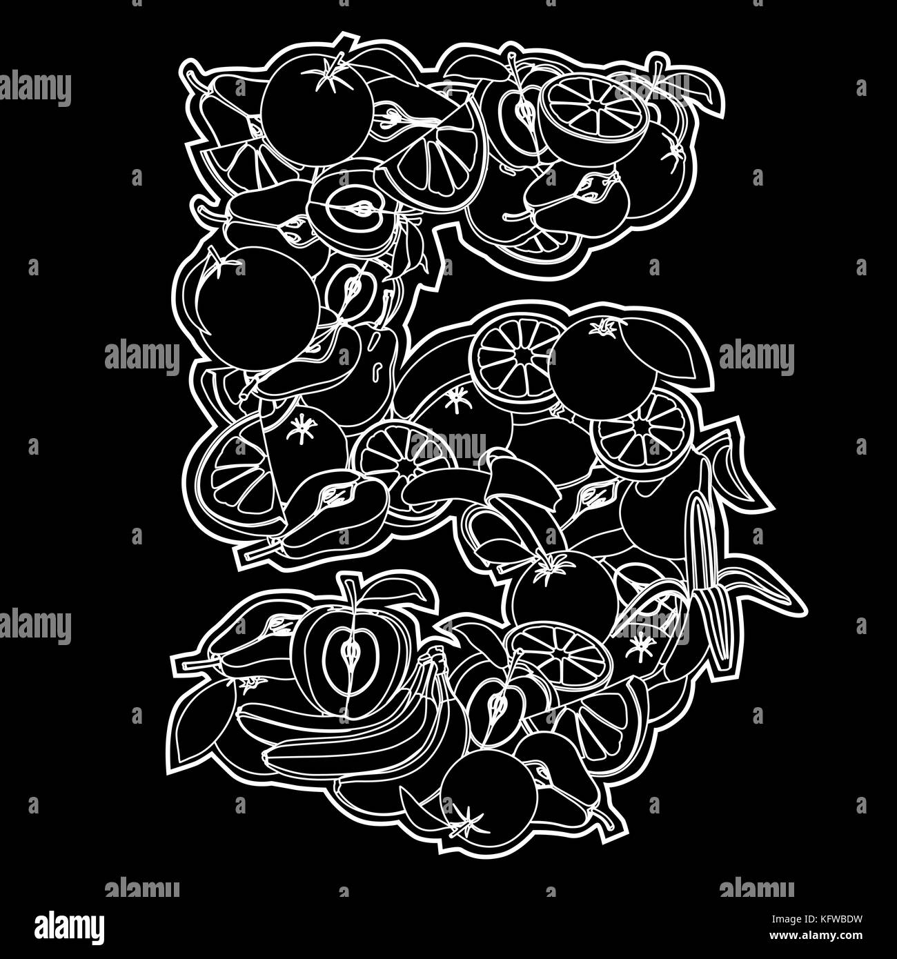 Juicy fruit in the form of number 5 Stock Vector Image & Art - Alamy