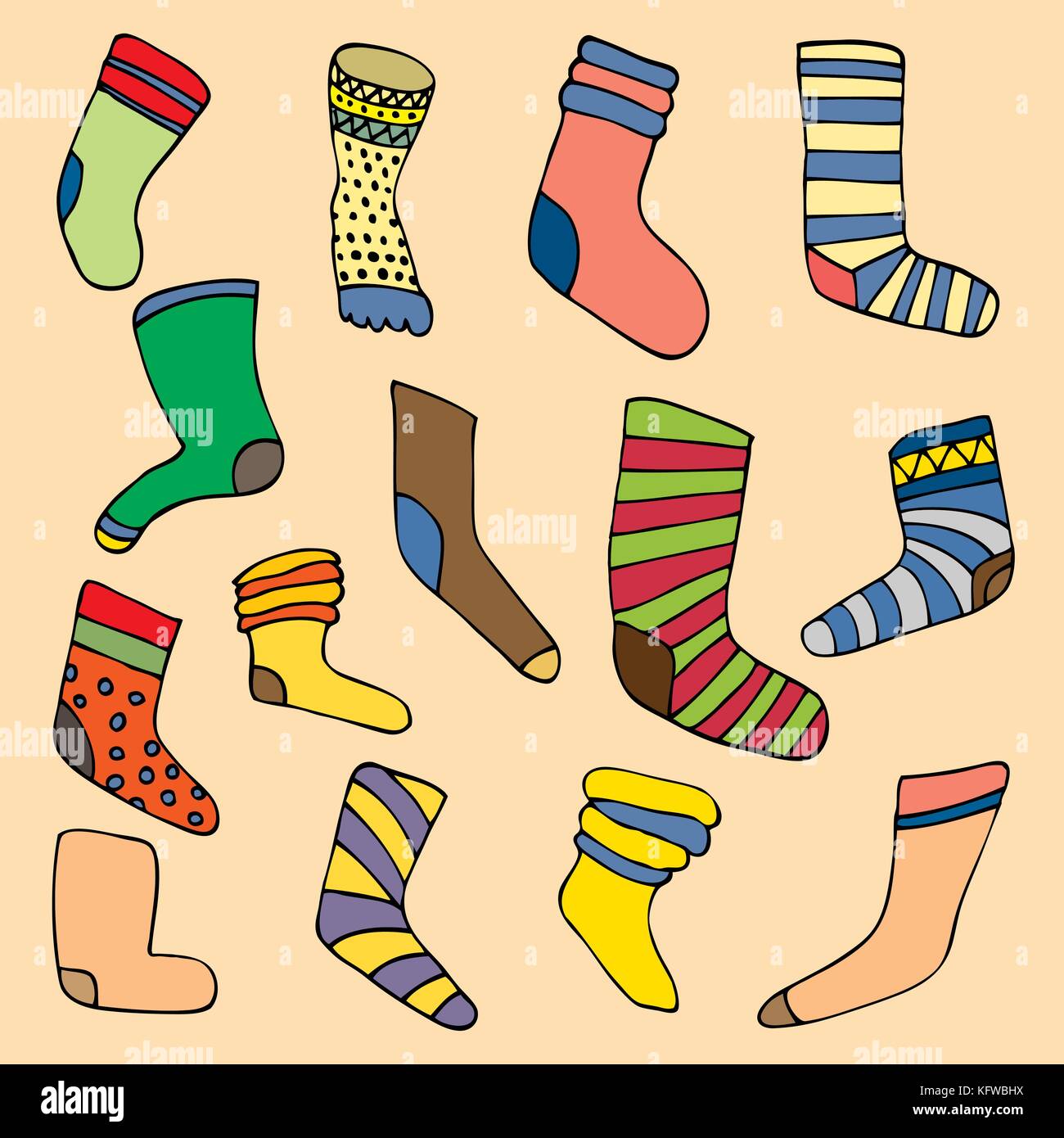 Different socks hi-res stock photography and images - Alamy