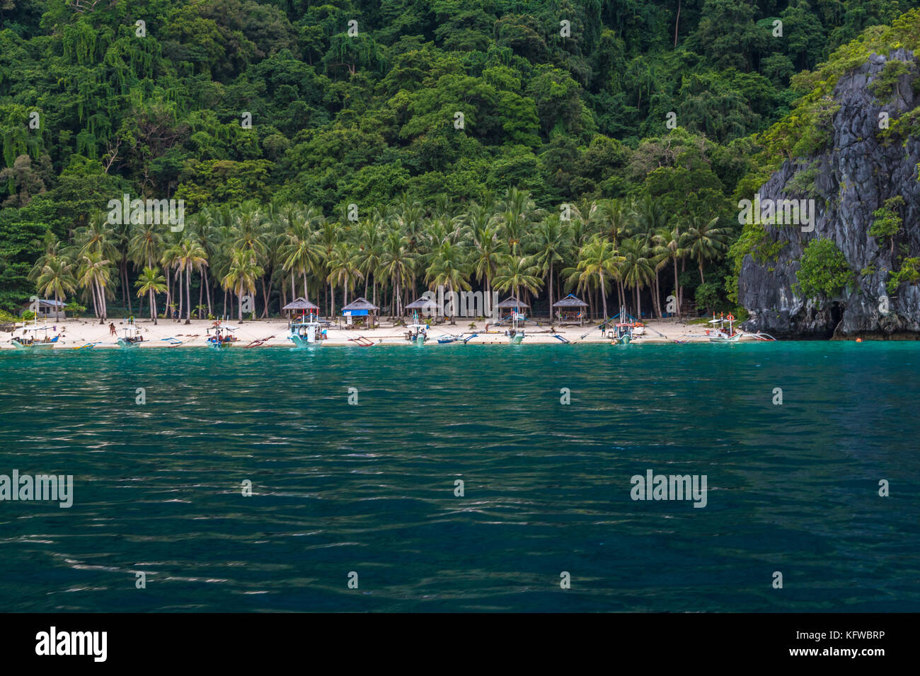 Seven Commandos beach in El Nido Palawan Philippines Stock Photo - Alamy