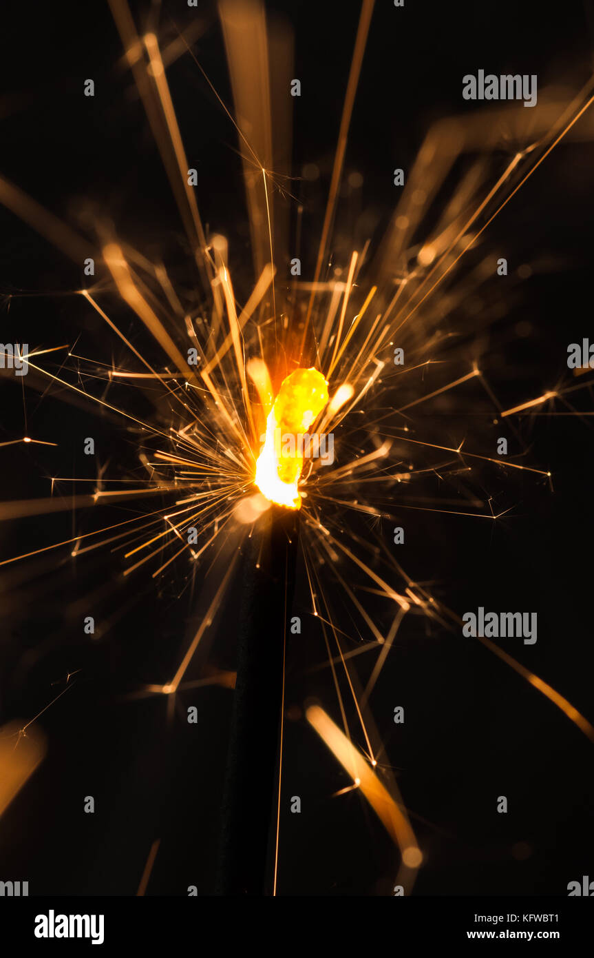close up of a single sparkler Stock Photo - Alamy